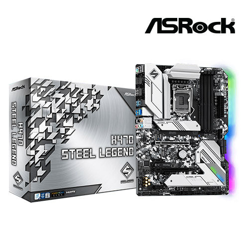 ASROCK H470 Steel Legend Motherboard - Intel H470 (LGA1200) / DDR4 ...