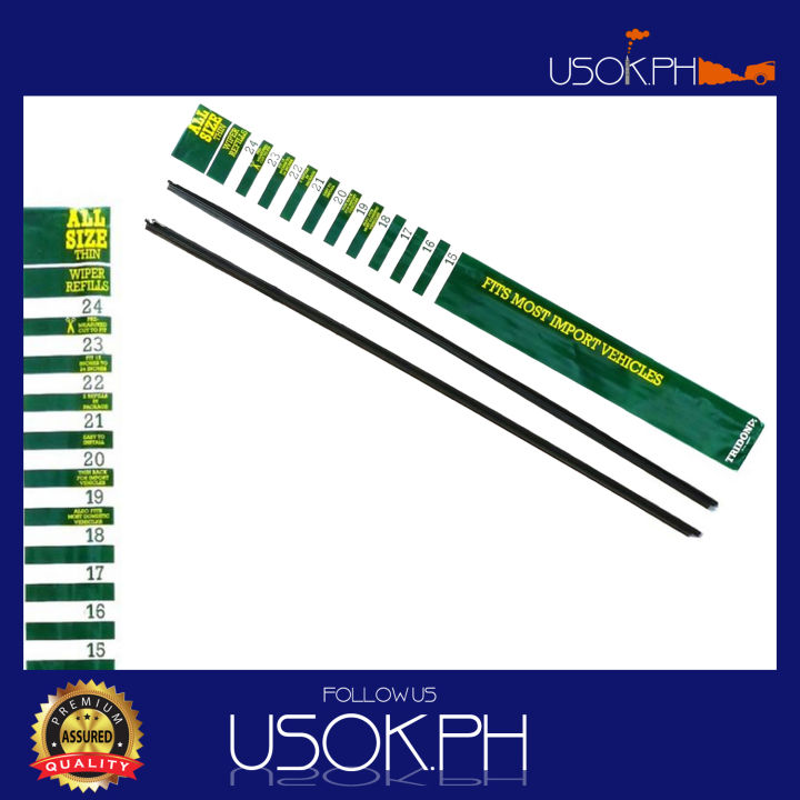 Tridon Wiper Refill 24 inches Green (2 pcs on 1 set) | Lazada PH