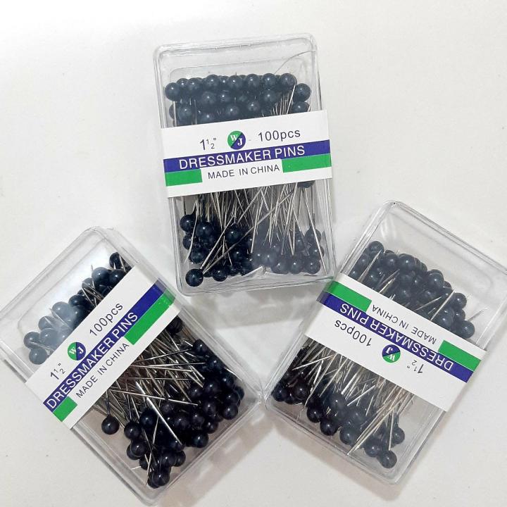 1 Kotak Jarum Pentul Warna Hitam / Peniti pentul Hijab/ Jarum Tajam ...