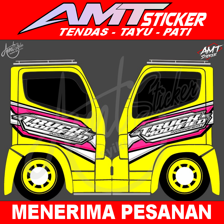 Stiker Pintu Samping Truk Canter - Truck Modified - Bisa Custom/Request ...