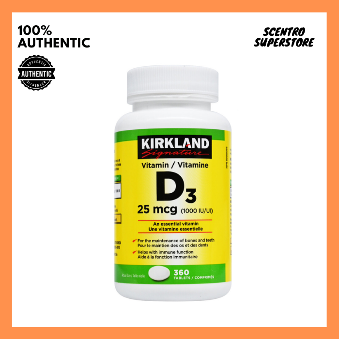 Kirkland Signature Vitamin D3 1000 IU 25 mcg | 360 tablets Expiry: Dec ...