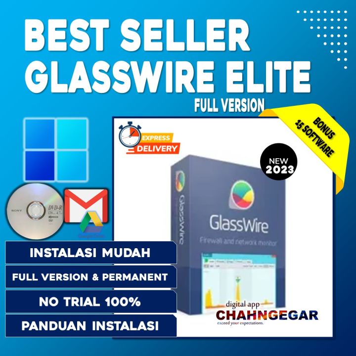 GlassWire Elite 2023 Full Lifetime Software Personal Firewall dan Network Monitor | Lazada Indonesia