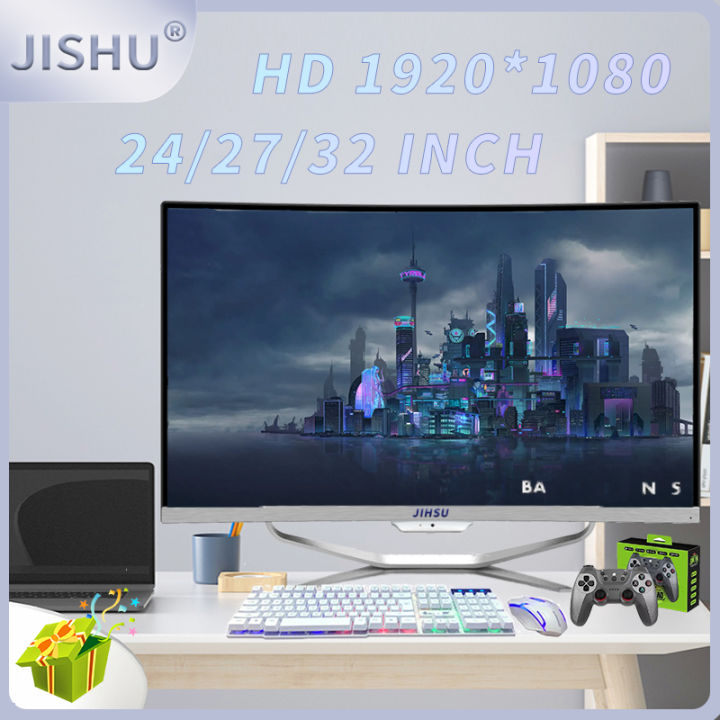 JISHU 32 inch All in One Desktop PC Computer Set PC Full Set Large ...