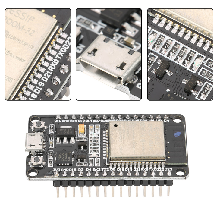 Esp32บอร์ดพัฒนาไวไฟไร้สาย บลูทูธโมดูล Dual Core สำหรับ Iot Th