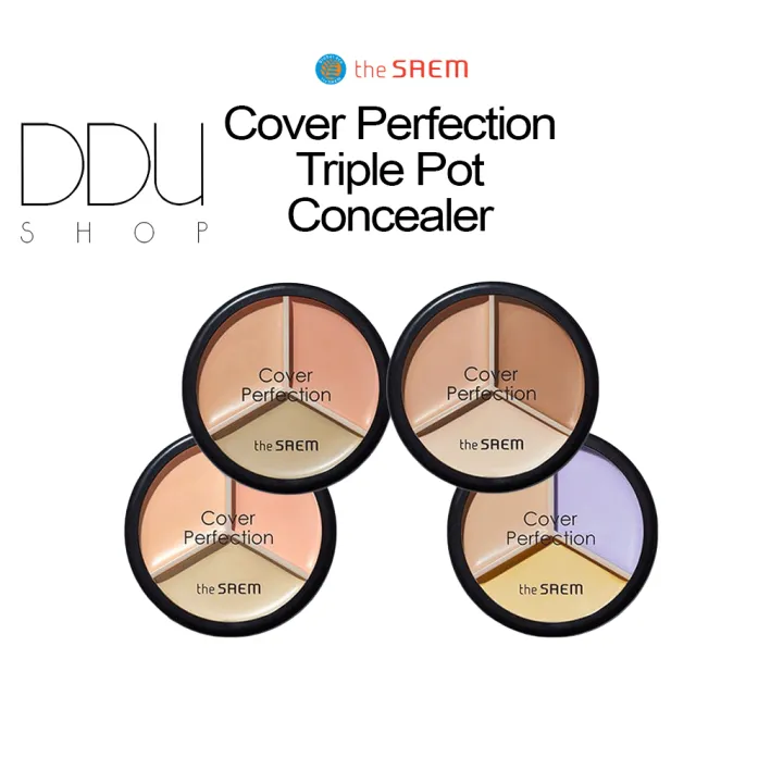 the SAEM Cover Perfection Triple Pot Concealer | Lazada Singapore