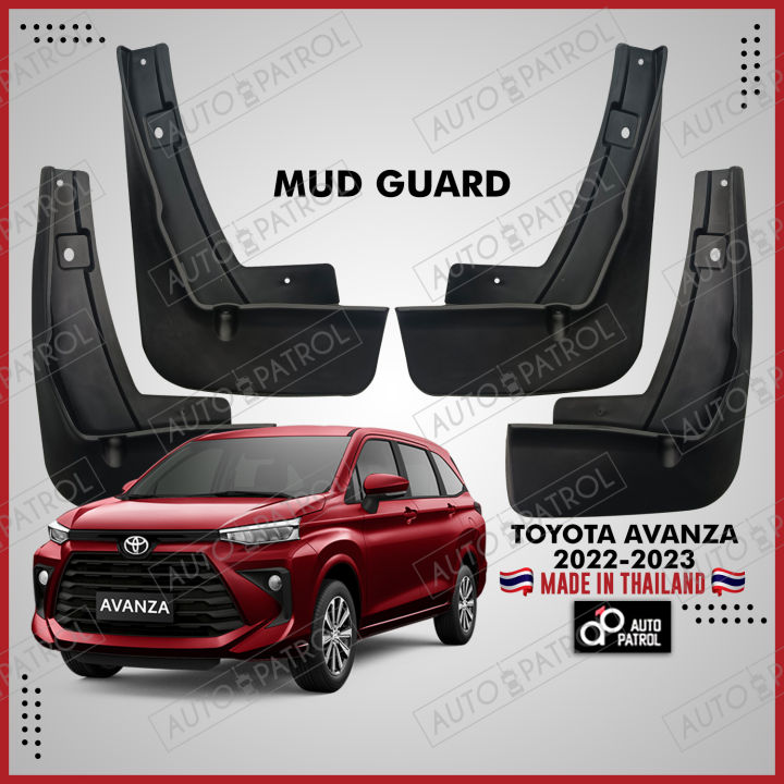 Toyota Avanza 2022-2023 Mud guard Matte Black ( mudguard ) ( mudflaps ...