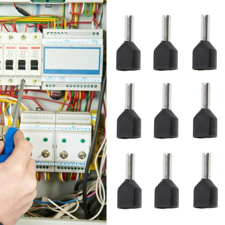 Ferrules Wires End Terminals Electroplating Tin Twin Insulated Ferrule ...