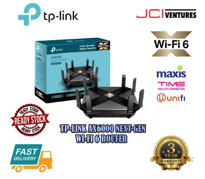 TP-LINK AX6000 NEXT-GEN WI-FI 6 ROUTER | Lazada
