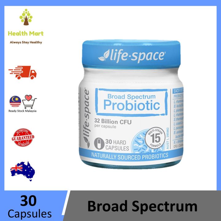 LIFE SPACE Broad Spectrum Probiotic 30 Capsules | Lazada