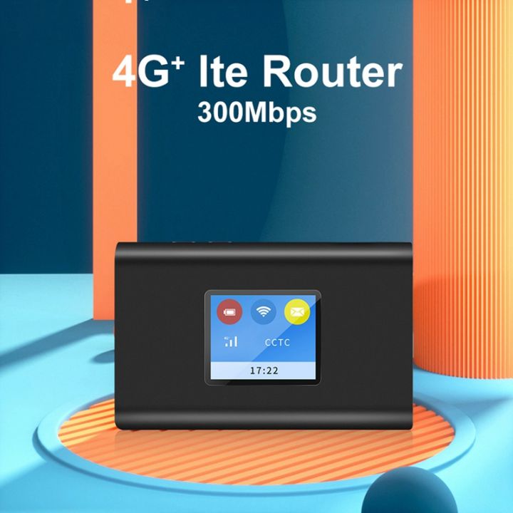 Wireless WiFi Router Unlock Mifi Portable Modem 4G+ Lte Cat6 300Mbps Outdoor Pocket Wifi Hotspot ...
