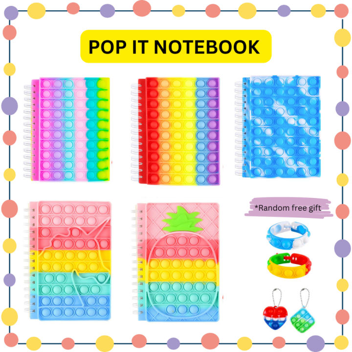 Pop It Notebook Buku Nota Bubble Fidget Toys (A5) | Lazada
