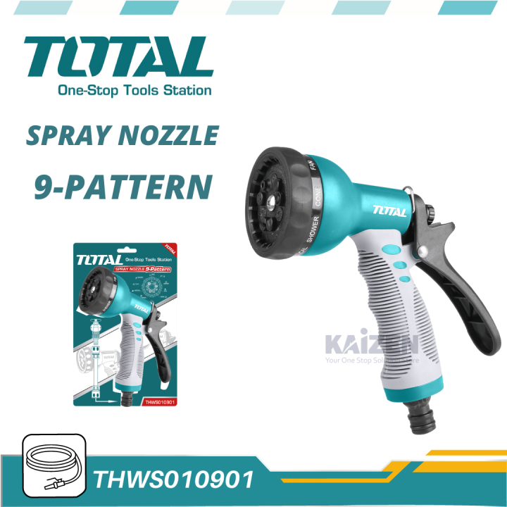 TOTAL THWS010901 9 Spray Pattern Plastic Trigger Nozzle | Lazada