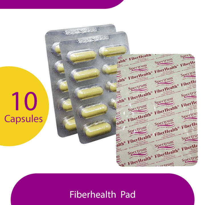 Fiberhealth Capsules-Retail Pads wProbiotics | Lazada PH