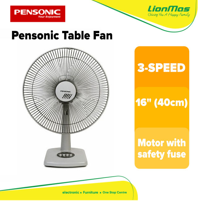 PENSONIC 3 SPEED 16" TABLE FAN | Lazada