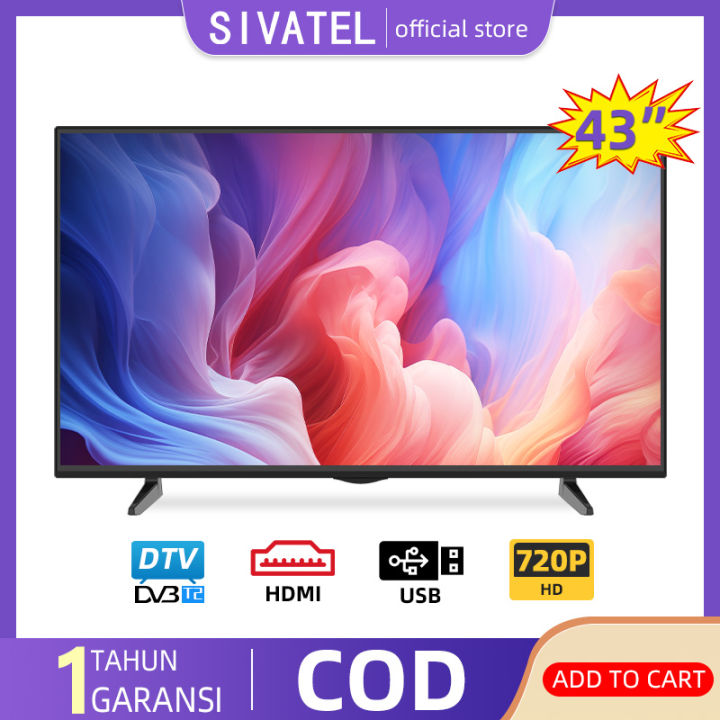 Sivatel TV Digital 43/40 Inch Smart TV Android 11.0 FHD Televisi LED ...