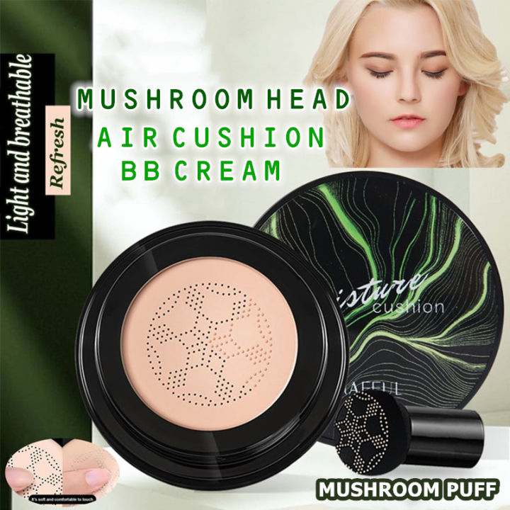 SUNISA CHAFFUL Mushroom Head Air Cushion BB CC Cream Concealer Makeup ...