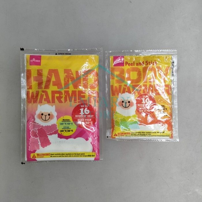 DAISO body warmer hand warmer ukuran besar penghangat badan heat pack ...