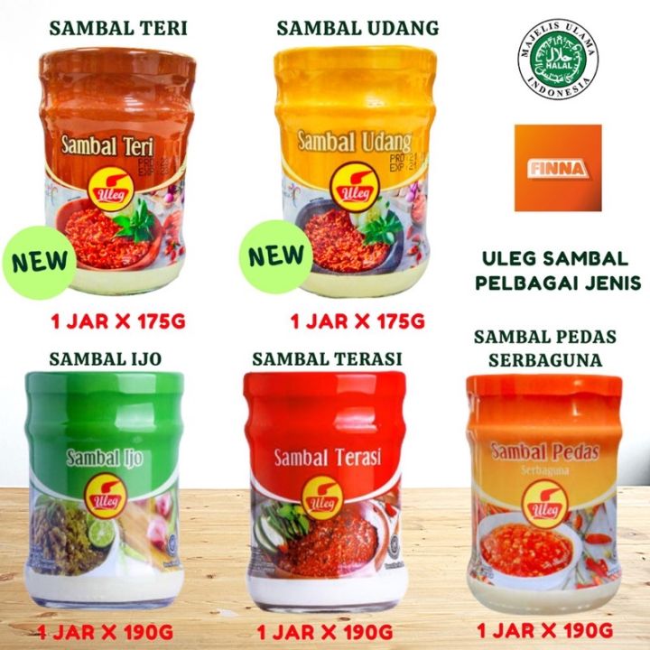 Sambal Uleg original dari Indonesia Botol | Lazada