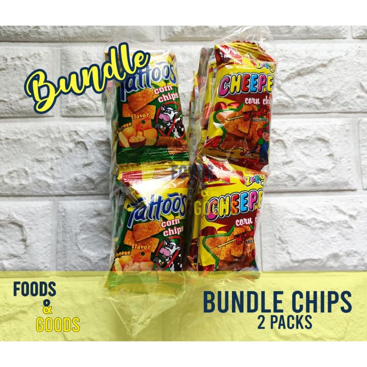 Bundle Pack of Tattoos and Cheepee Corn Chips 10g | Lazada PH