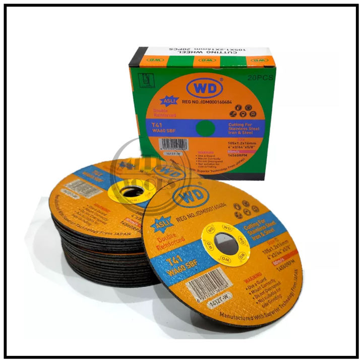 Batu Gerinda Potong WD 4 Inch 1 pak / Cutting Wheel 4" x 1.2mm ORIGINAL ...
