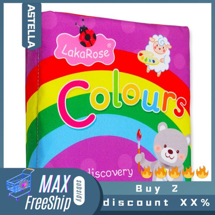 ASTELLA Cartoon Alphabet Color Shape Baby Cloth Book Recognition ...
