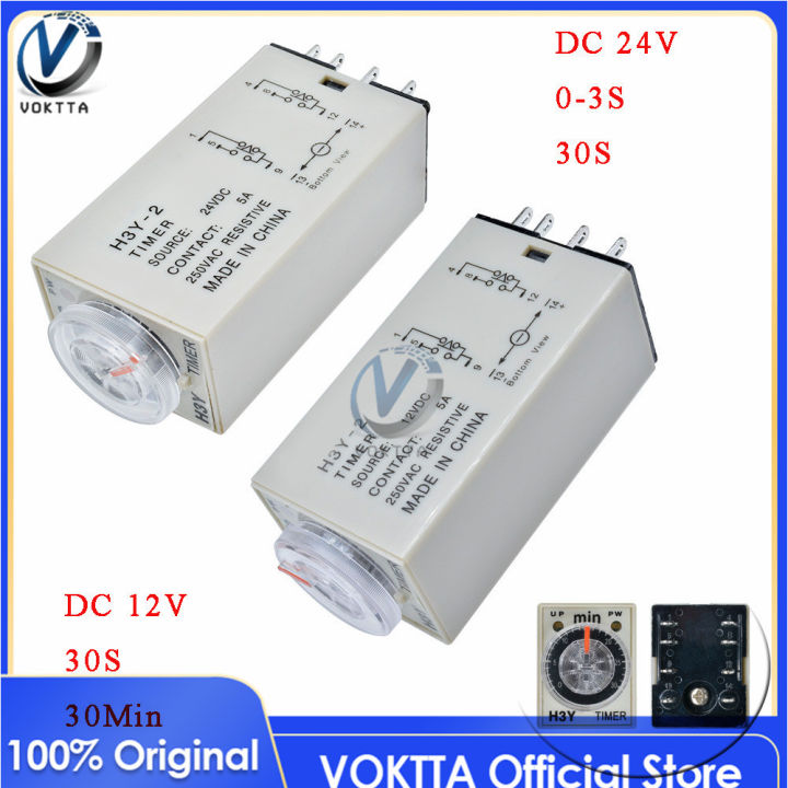 Original VOKTTA H3Y-2 Solid-State Timer DC 12V 24V AC 110V 220V Delay ... Original VOKTTA H3Y-2 Solid-State Timer DC 12V 24V AC 110V 220V Delay ...