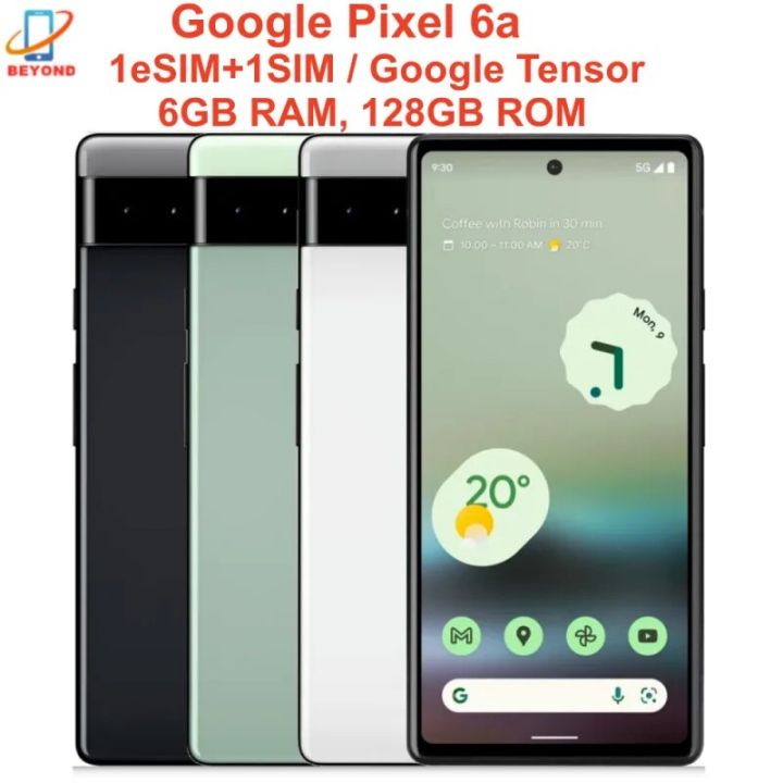 Google Pixel 6A 6GB RAM 128GB ROM 6.1" NFC Octa Core Google Tensor Original Unlocked 5G Cell ...