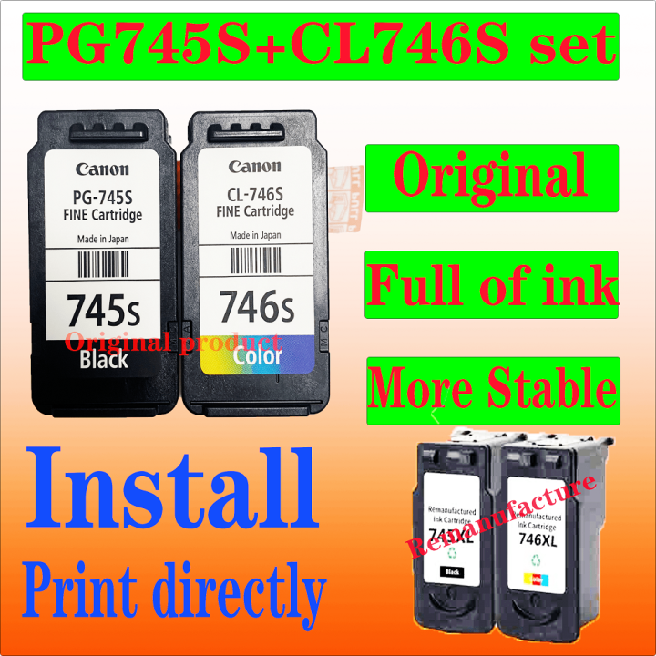Canon PG-745s/ CL-746s Ink Cartridges Compatible for PIXMA MG2570S ...