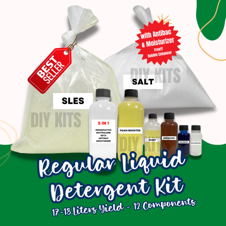 [REG] Liquid Detergent Kit 18 Liters Yield with FREE BUBBLE ENHANCER ...