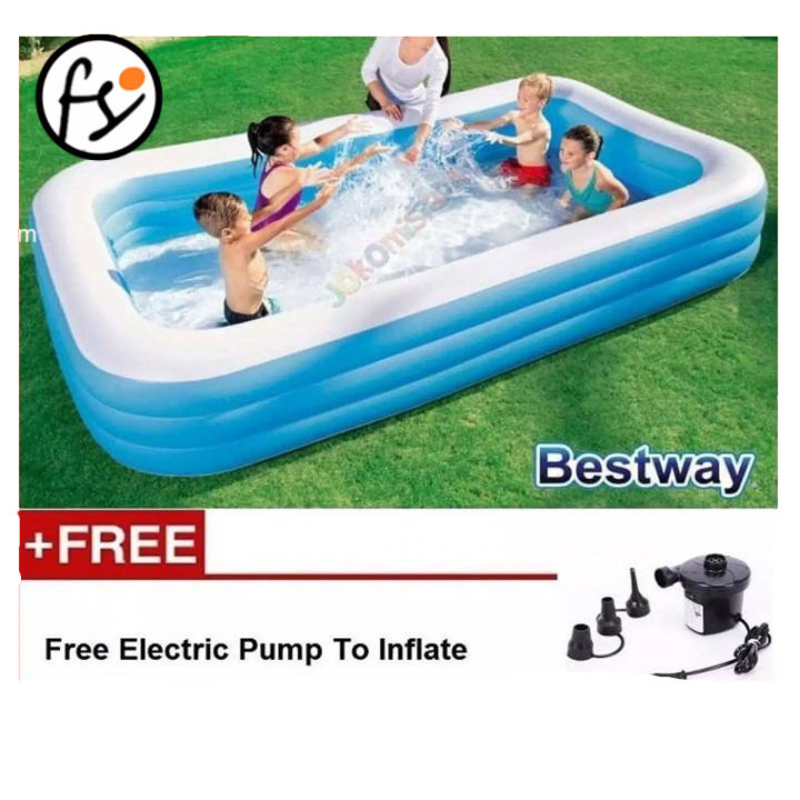 3.05 Meter Extra Large Inflatable Family BIG Swimming Pool 3 Layer ...
