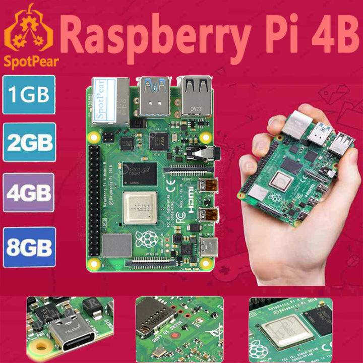 Raspberry Pi 4 Model B Pi 4B 1GB 2GB 4GB 8GB RAM PI4B Option | Lazada PH