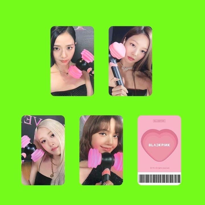 Blackpink Ligh Stick Ver4.0 PhotoCards Lisa Rose Jisoo Jennie Blink ...