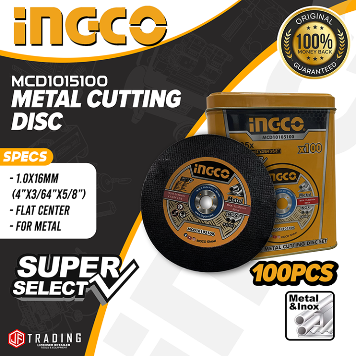 INGCO Original Abrasive Metal Cutting Disc Set For Angle Grinder 4"♦JF ...