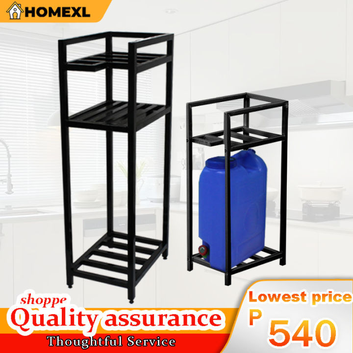 HOMEXL Water Gallon Rack Water Container Rack With Cup Specific Layer ...