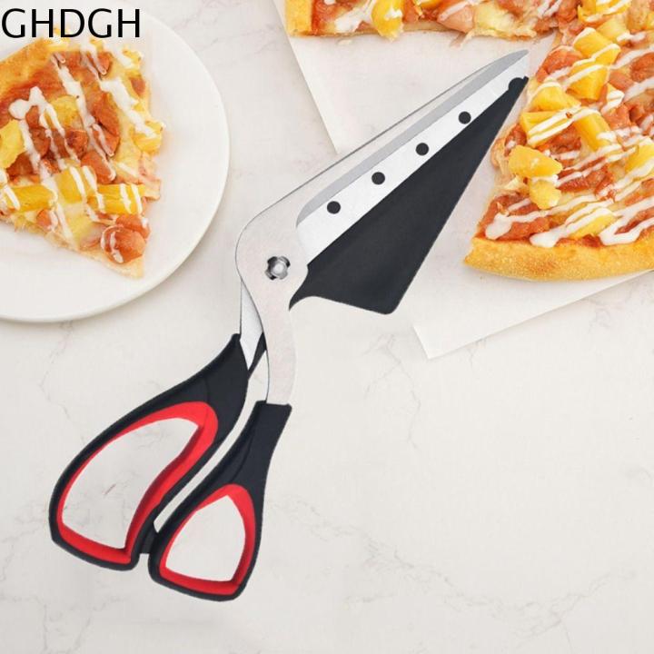 GHDGH ถอดออกได้ กรรไกรตัดพิซซ่า 2 in 1 ใบมีดสแตนเลส กรรไกรบาร์บีคิว ...