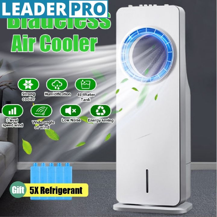 220V 88cm Dual Water Tank Portable Bladeless Air Conditioning Cooler ...