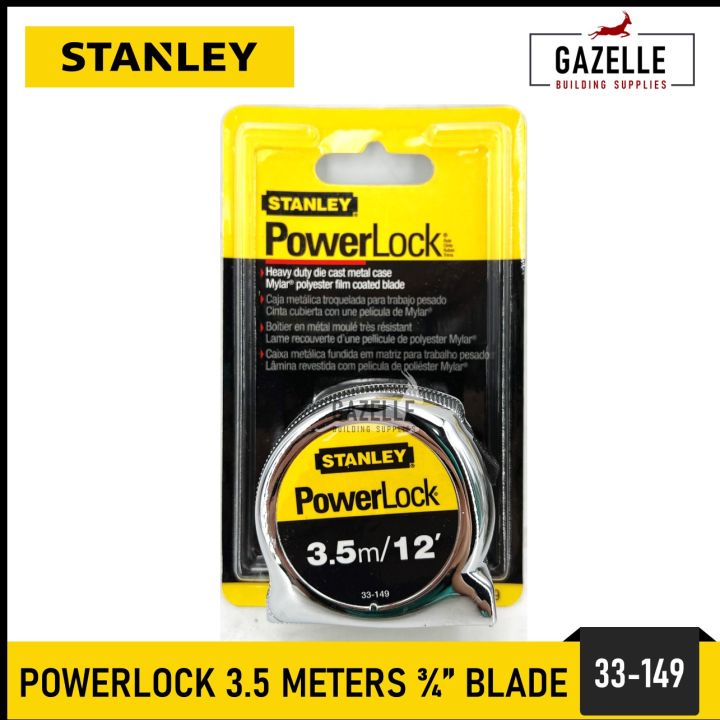 Stanley Powerlock Tape Measure Measuring Steel Tape Rule 3.5m 3.5 ...