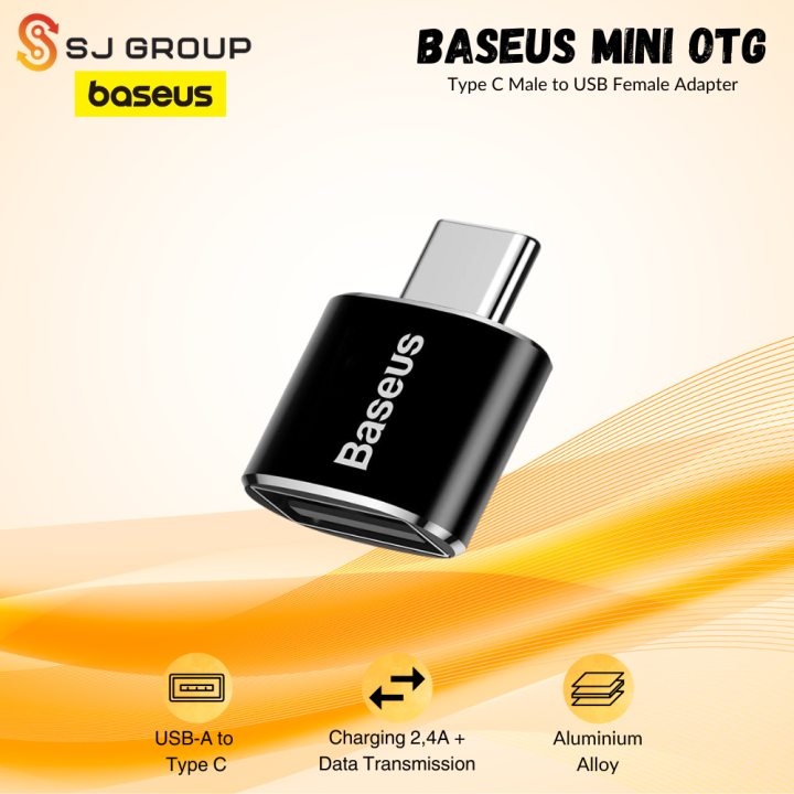 Baseus Mini Adapter USB Female to Type-C Male Converter Adaptor OTG ...