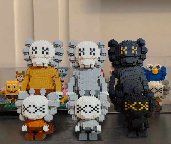 KAWS building blocks Sesame Street tiny particles assembled toys ...