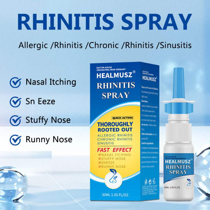 Healmusz Rhinitis Spray Nose Rhinitis and Sinusitis Relief Spray Nasal ...