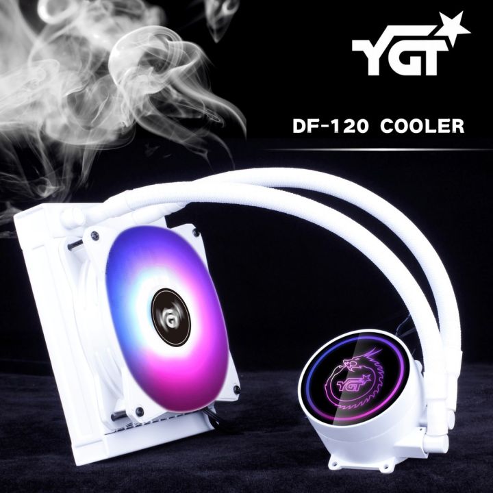 COD YGT DF-120 Cooler WHITE CPU Liquid Cooler All-in-one Liquid CPU ...