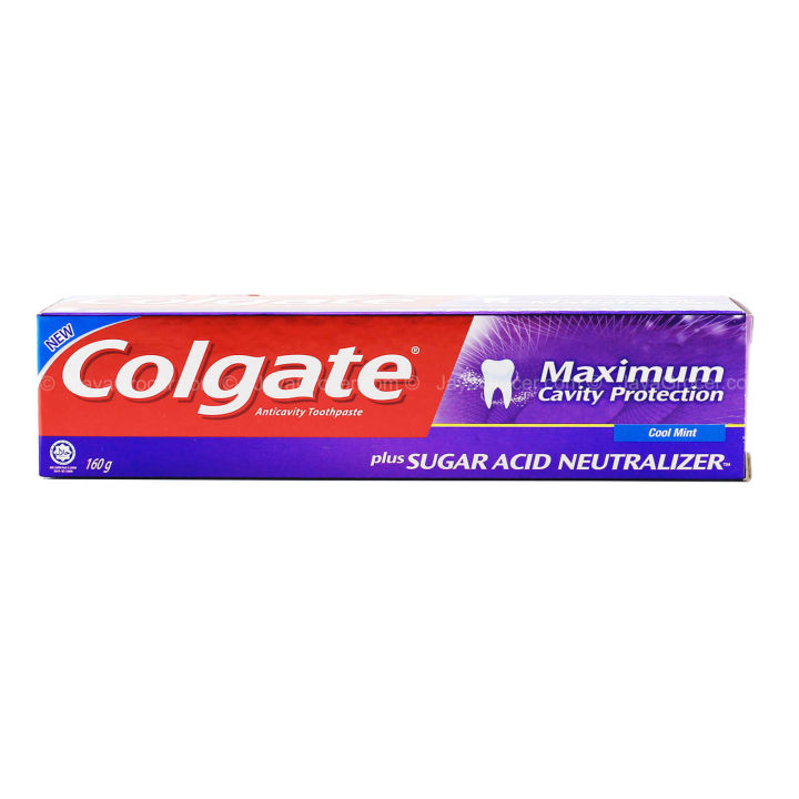 COLGATE SUGAR ACID NEUTRALISER 160G - COOL MINT | Lazada