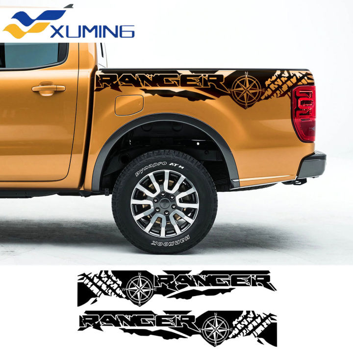 2PCS Vinyl Car Stickers Tire Stamping Compass Adventure Off Road ...