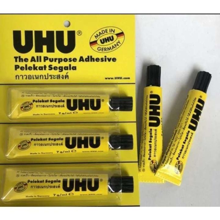 UHU Lem Cair Glue All Purpose Adhesive Perekat Serbaguna UHU (Kecil 7ml ...