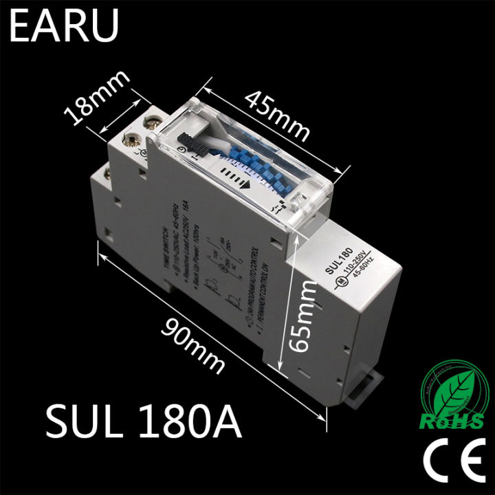yingke Sul180a 15 Minutes Mechanical Timer 24 Hours Programmable Din ... yingke Sul180a 15 Minutes Mechanical Timer 24 Hours Programmable Din ...