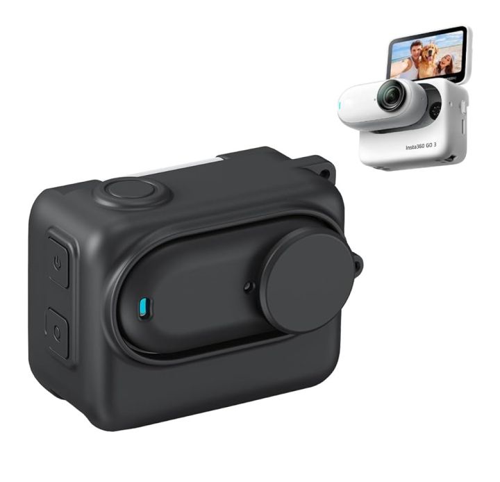 Insta360 GO 3 Action Camera Silicon Case with Silicone Cover Lens Cap ...