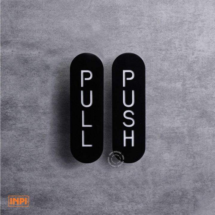 Acrylic Push Pull Door Signage Board Push Pull - INPI House | Lazada PH