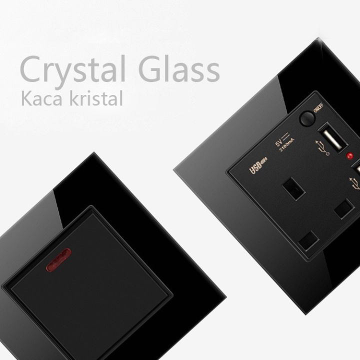 Atlectric Power Socket Wall Electrical Plug Outlet With USB Charging ...