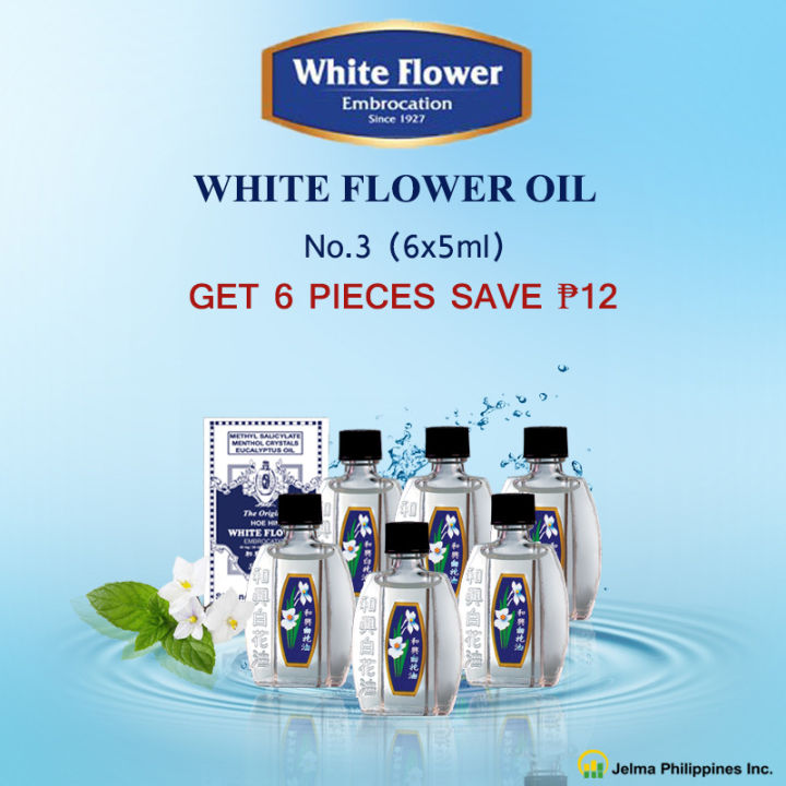 White Flower Oil no.3 (6 x 5ml) | Lazada PH