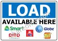 Load Available Here Signage Sign Boards Load SIM Available here | Lazada PH